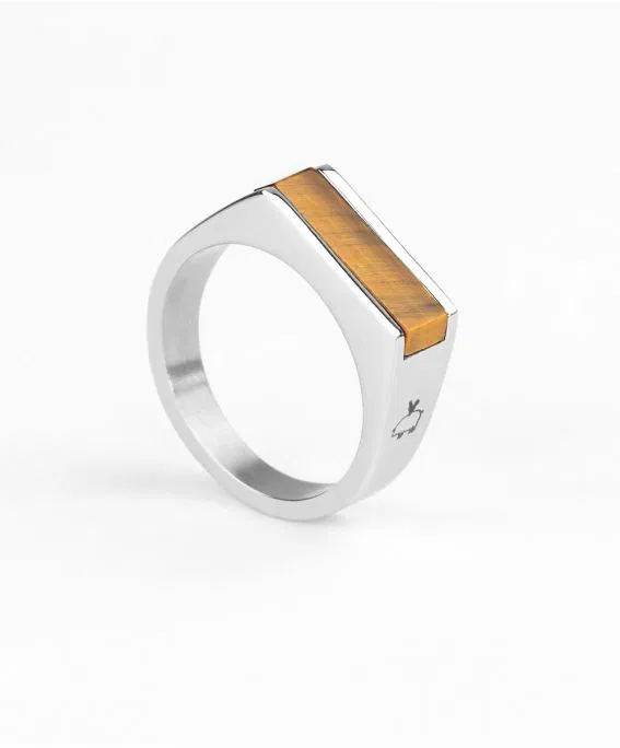 tiger eye ring silver